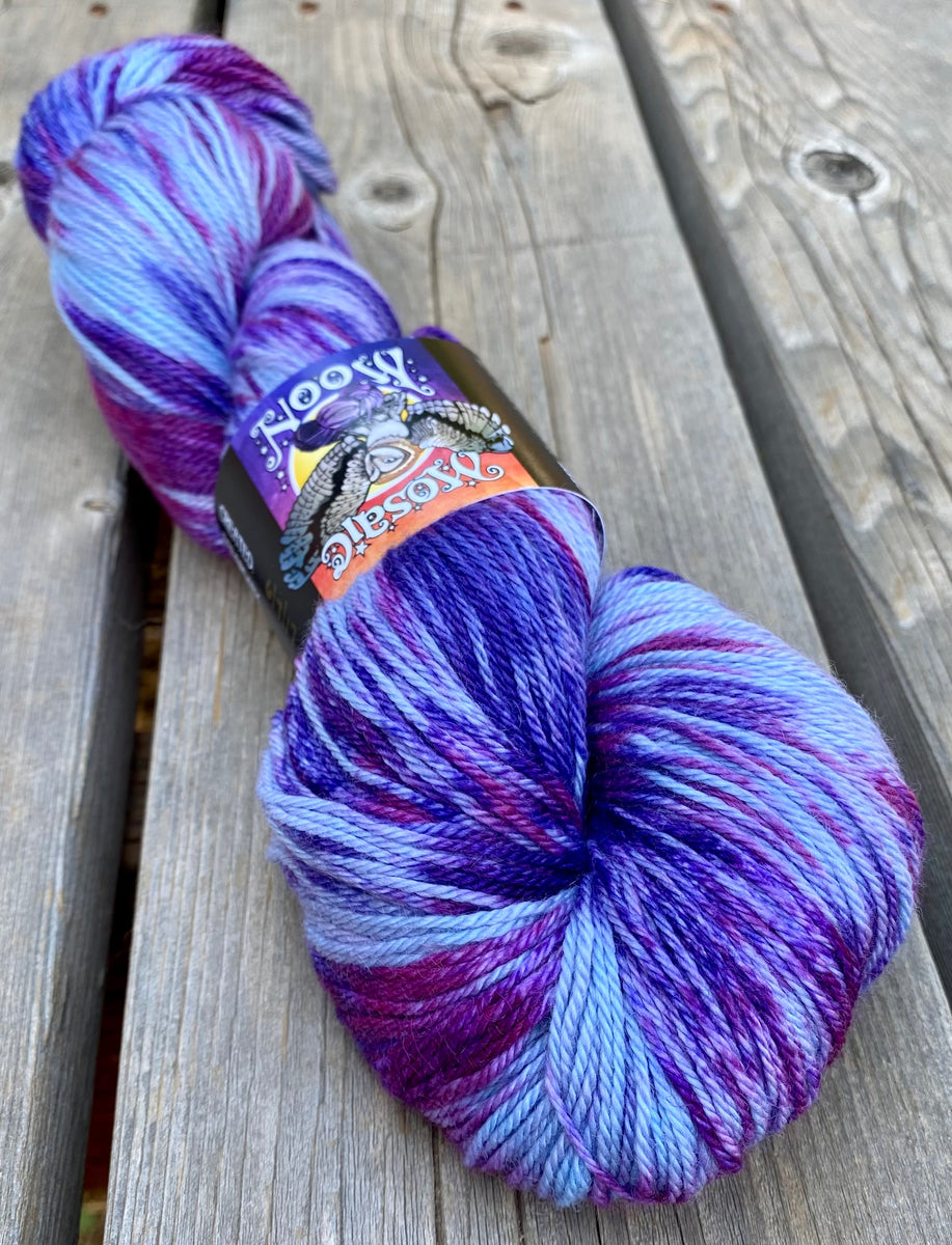 Birch Medium Twist Fingering — Purple Posey. 10% OFF! – Mosaic Moon